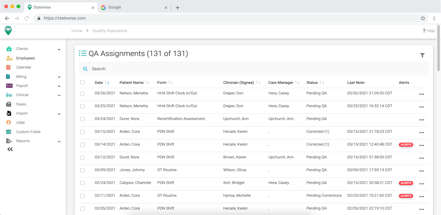 Statewise Platform | Intuitive Workflows